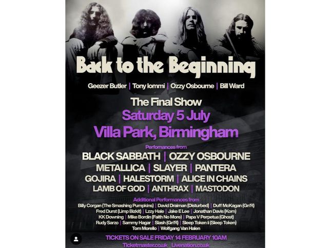 √ L'addio ai concerti dei Black Sabbath disponibile in streaming - Rockol